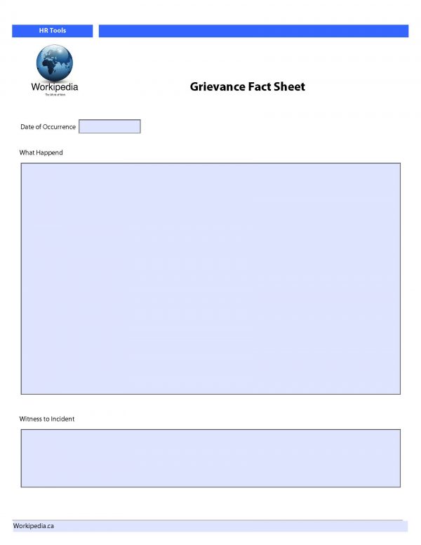 Grievance Fact Sheet